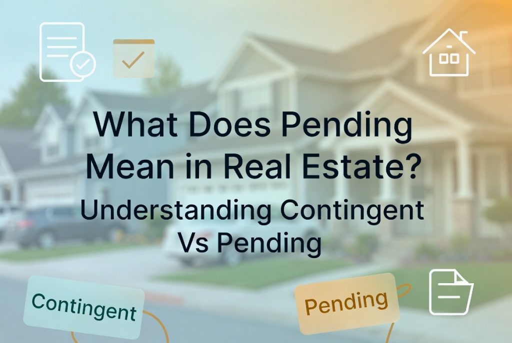 What Does Pending Mean in Real Estate? Contingent Vs Pending